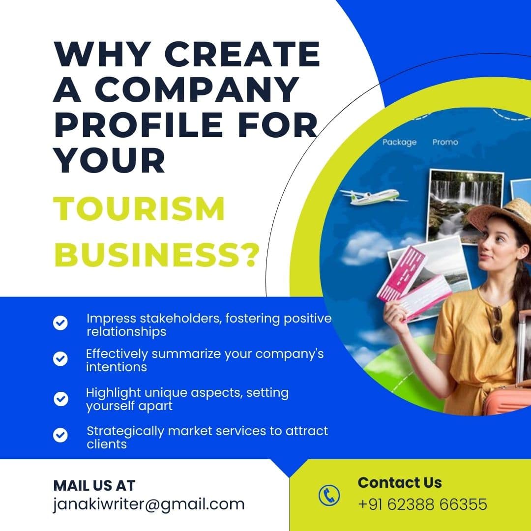 No.1 Tourism Company Profile Designing & Writing Agency