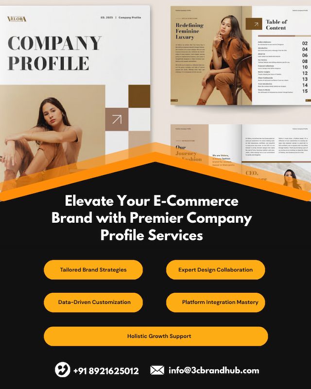 Expert E Commerce Company Profile Design Services